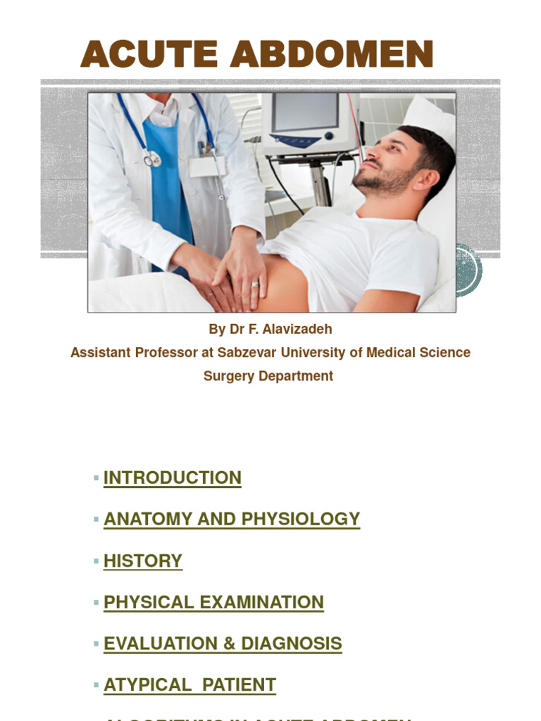 Acute Abdomen webinar | PDF | Peritoneum | Abdomen