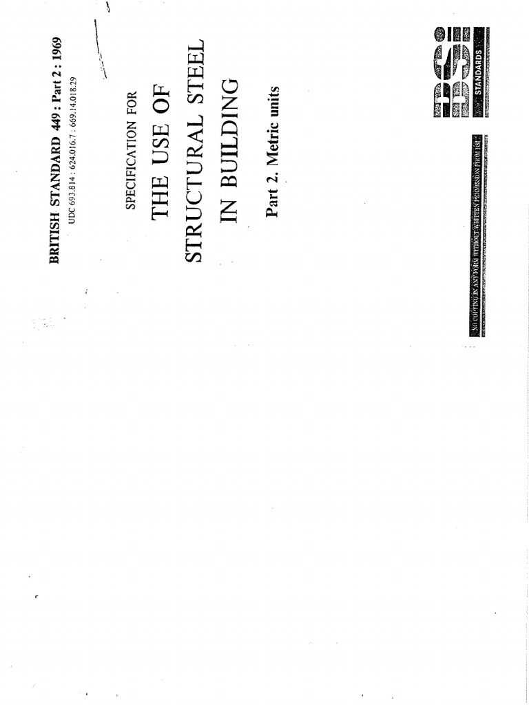 BS 449-PART2-1969 | PDF