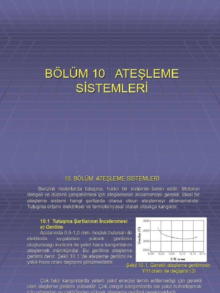 Bölüm 10 Ateşleme Sistemleri | PDF