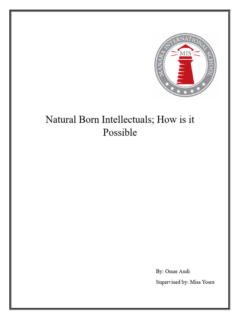 Natural Born Intellectuals | PDF