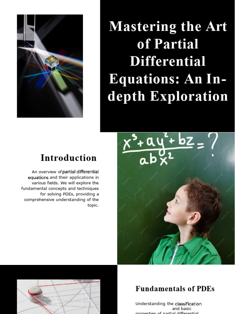 Wepik Mastering The Art of Partial Differential Equations An in Depth Exploration ...