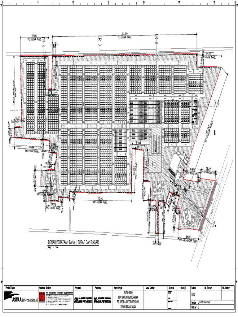 Layout Turap & Retaining Wall | PDF