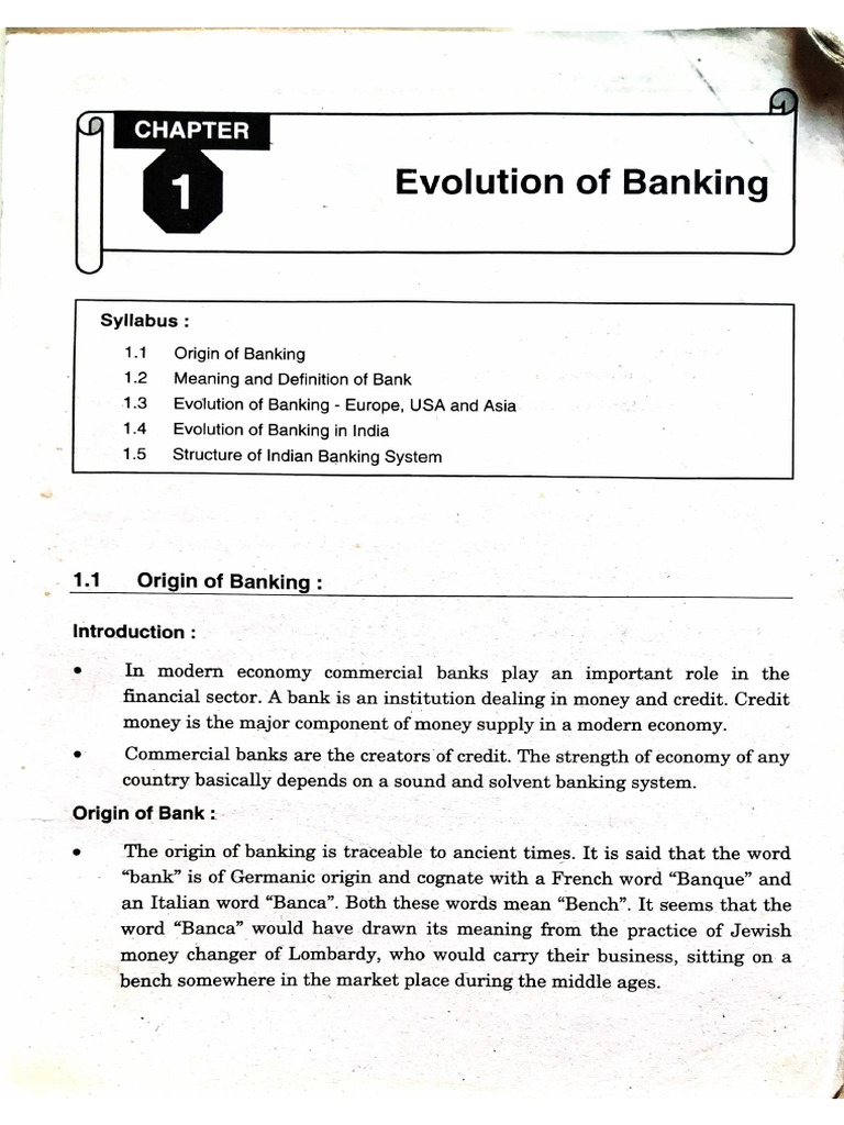 Evolution of Banking | PDF