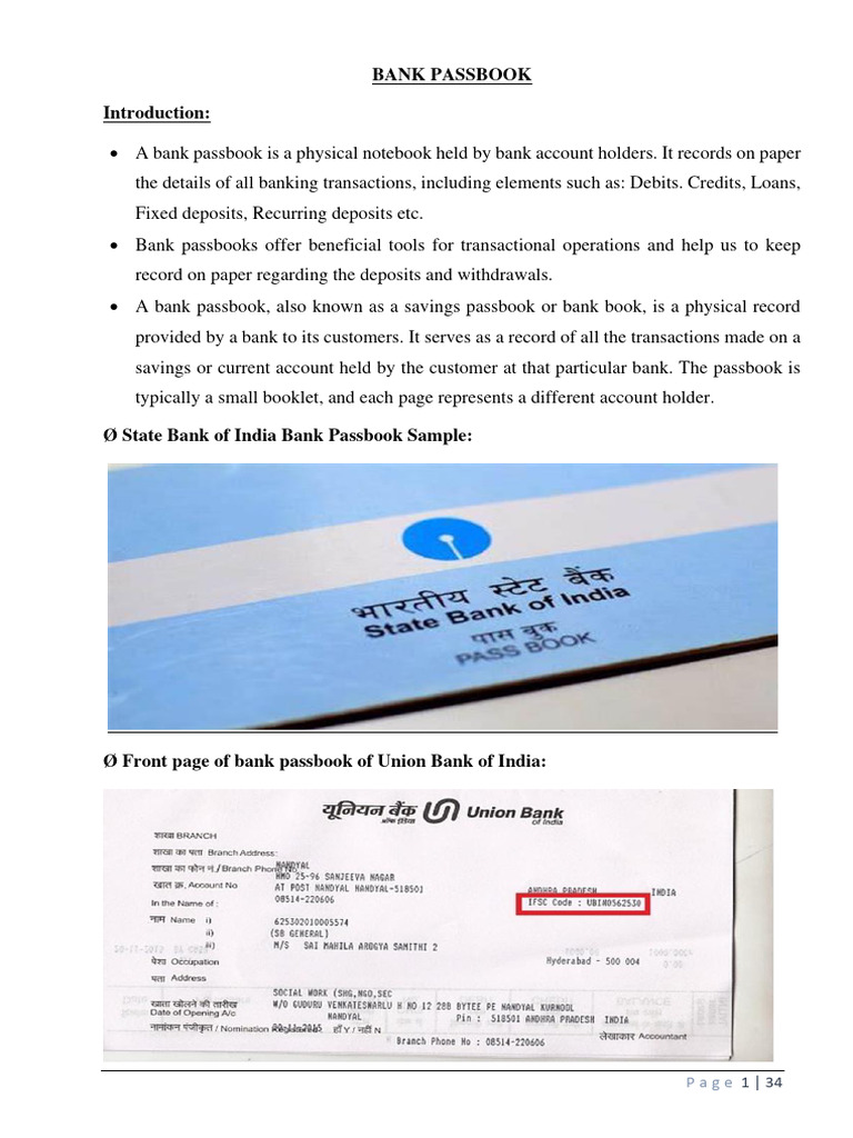 Unit 2 - Bank Passbook (2) | PDF | Cheque | Loans