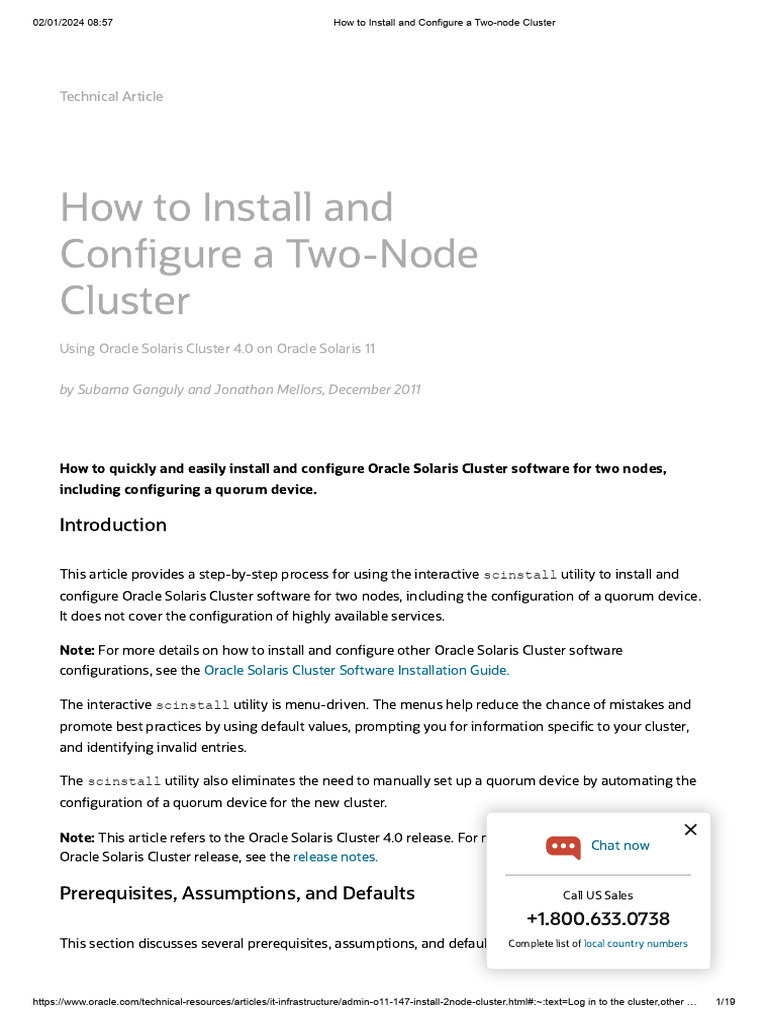 How To Install And Configure A Two Node Cluster Pdf Computer Cluster Computer Network