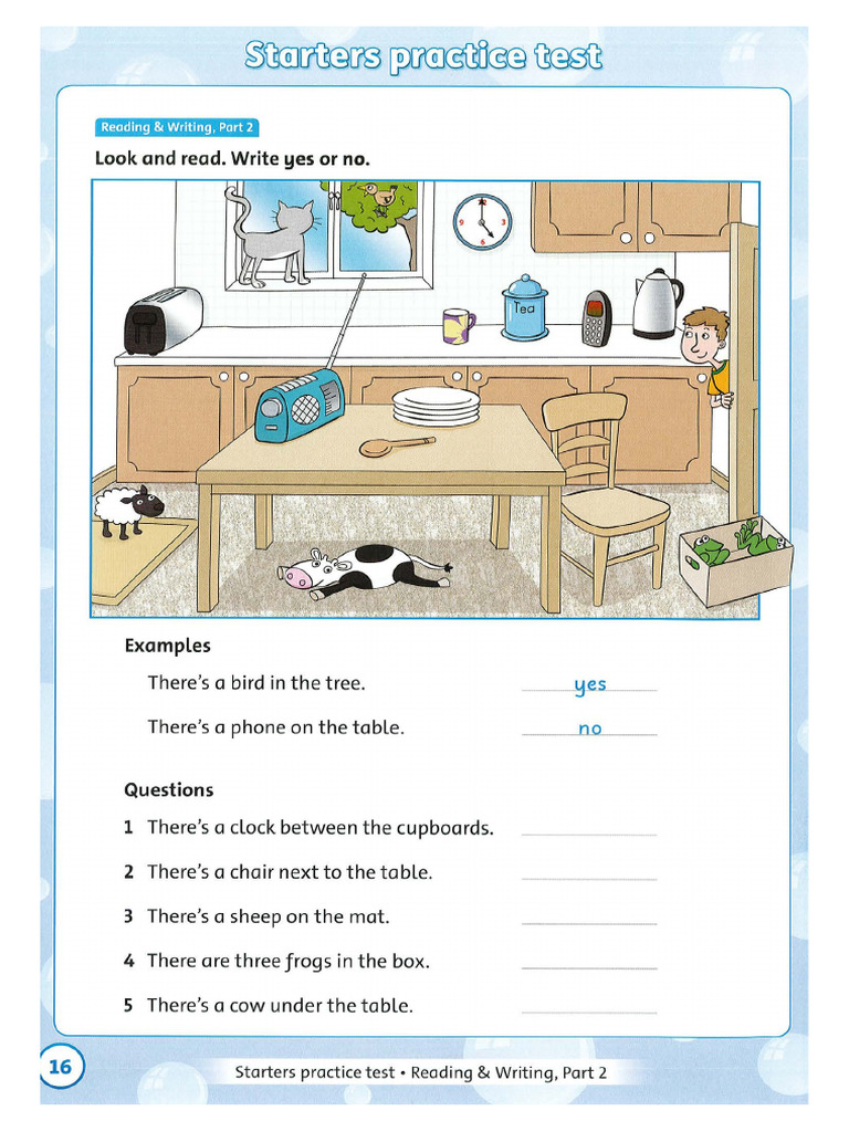 Get Ready For Starters, Write Yes or No | PDF