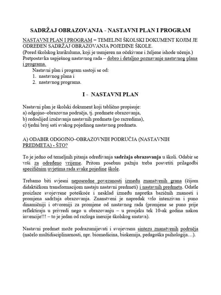 Didaktika - Skripta (Bez Članaka) | PDF