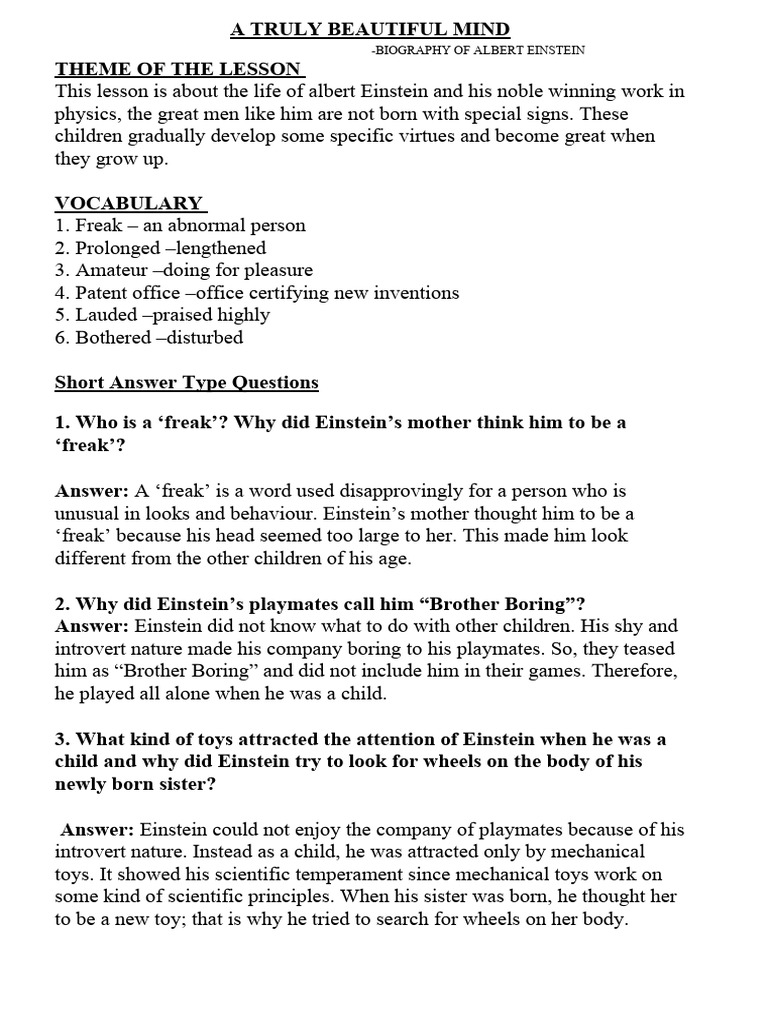 A Truly Beautiful Mind | PDF | Albert Einstein | Physics