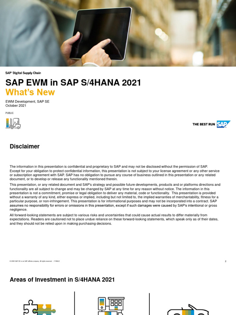 SAP EWM What S New On S 4HANA 2021 1637339183 | Download Free PDF | Enterprise Resource Planning ...