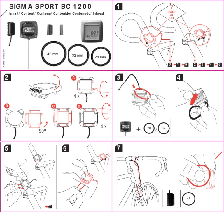 Manual Sigma Sport BC 1200 | PDF | Tecnología digital | Informática