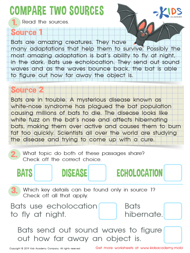 grade-3-compare-two-sources-worksheet | PDF
