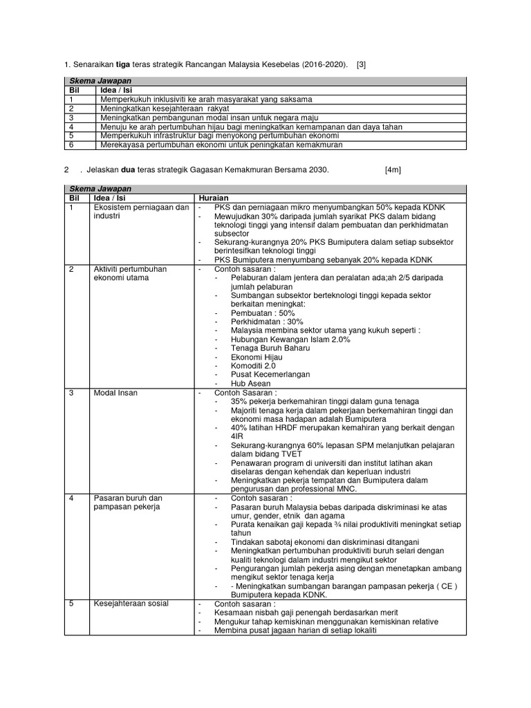 Soalan Dan Skema Struktur | PDF