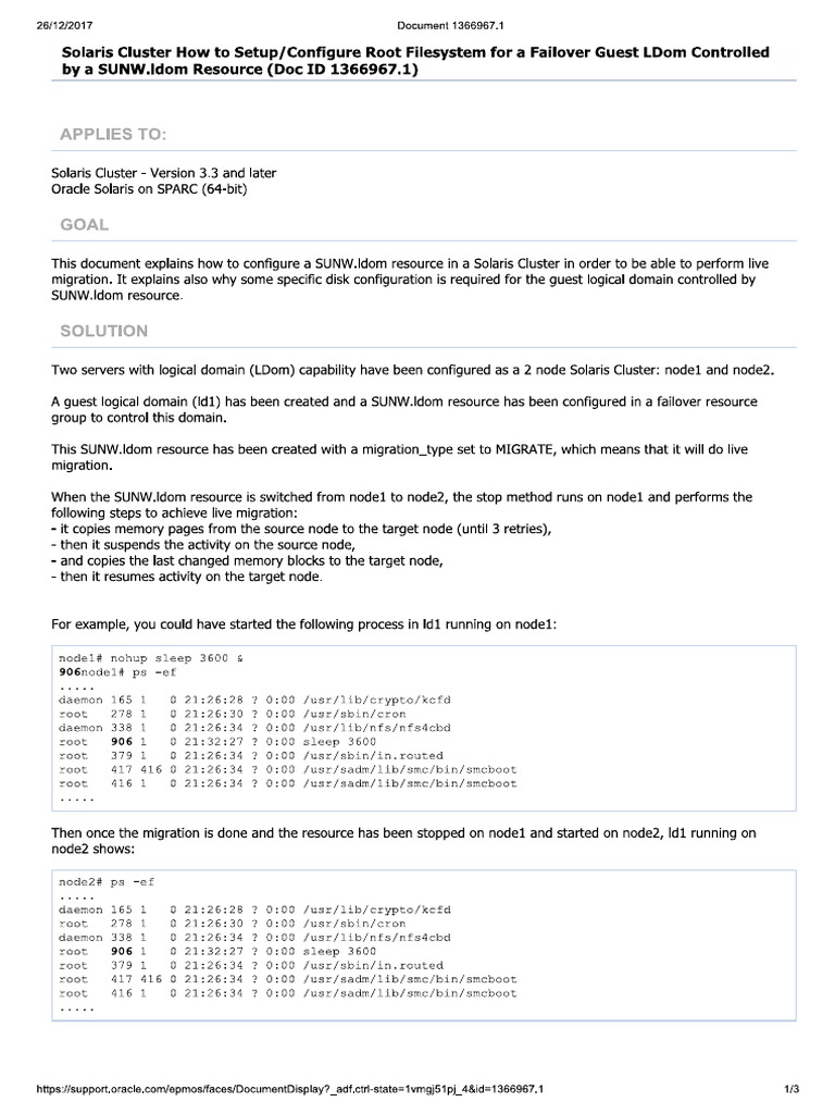 Cluster - Config Root Filesystem | PDF