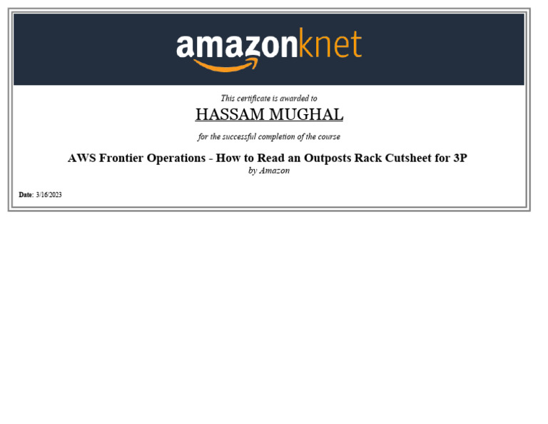 Certificate Aws4 | PDF
