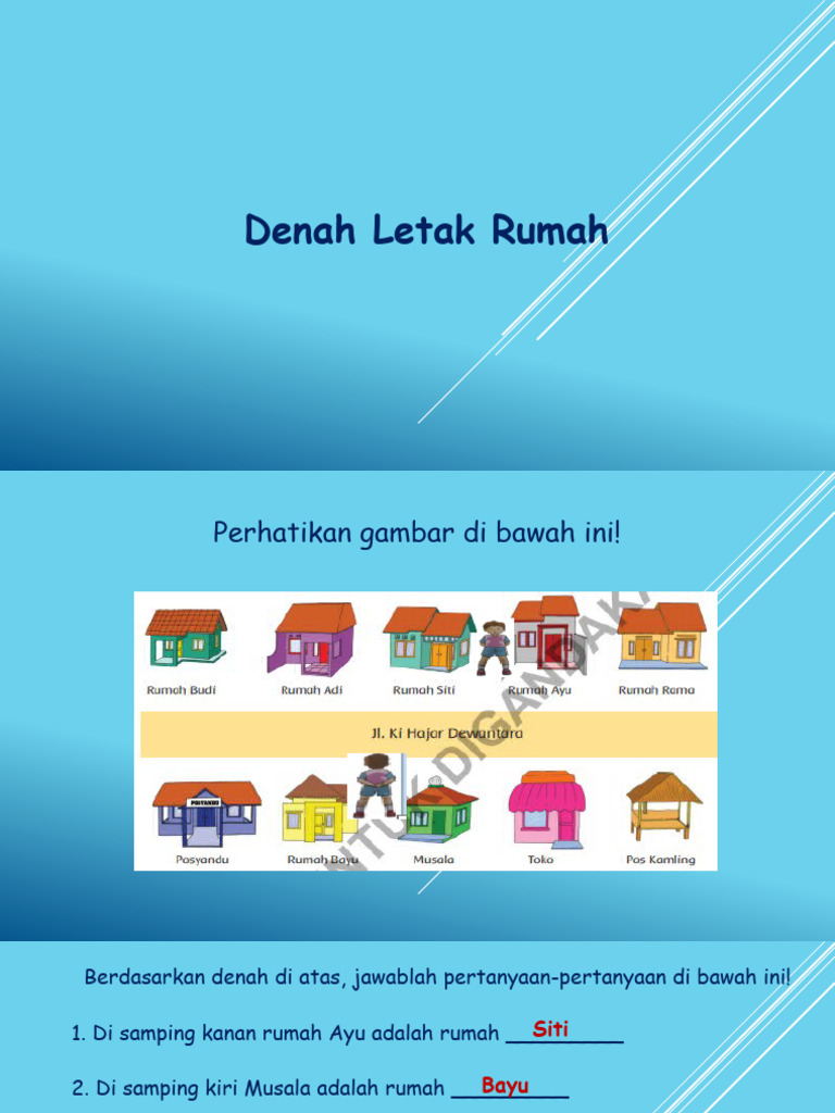 Denah Letak Rumah Pdf