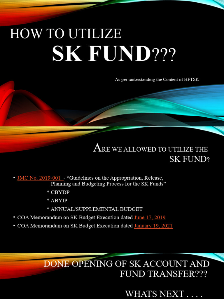 SK Fund Utilization Guide | PDF | Receipt | Credit Card