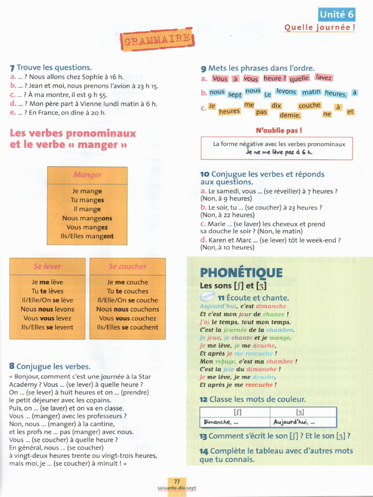 Exercices Les Verbes Pronominaux | PDF
