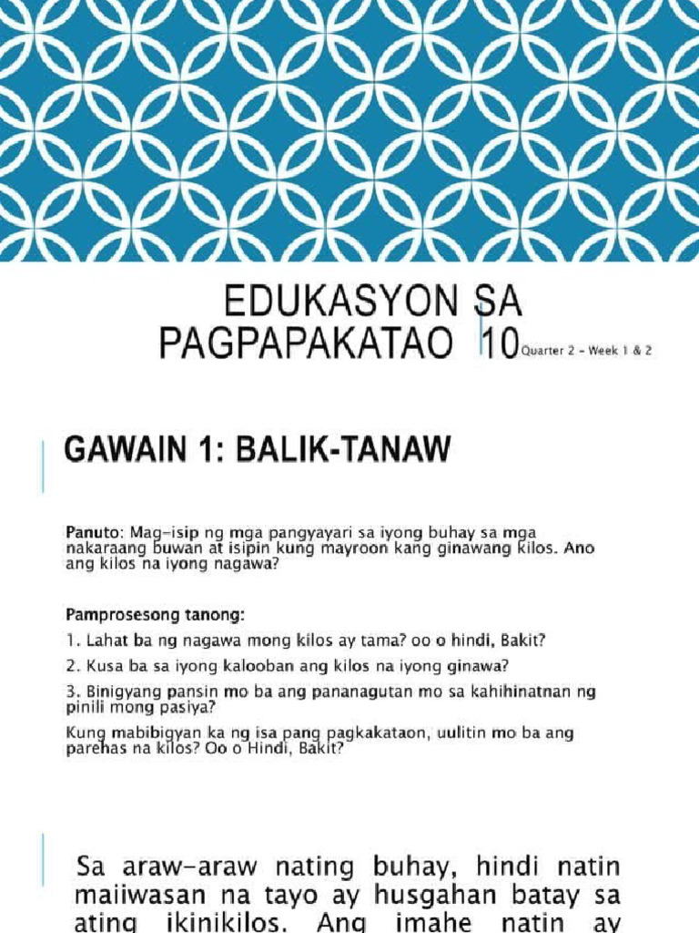 Esp 10 q2 w1 PPTPPTX | PDF