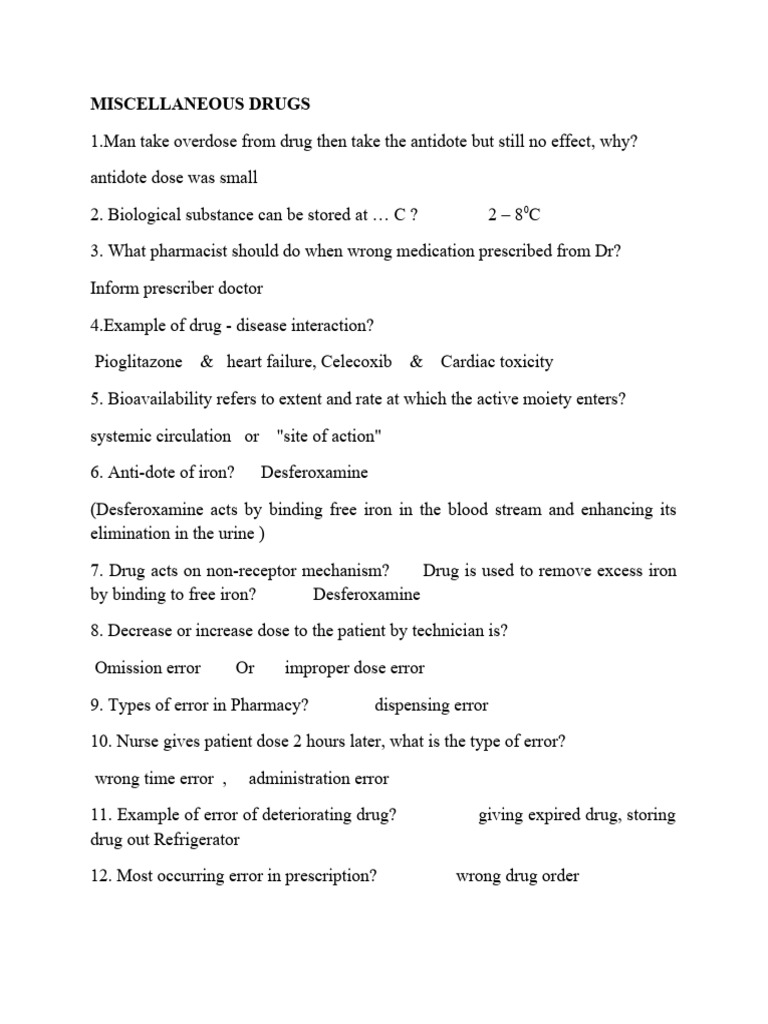 Miscellaneous Drugs | PDF | Hepatitis | Clinical Medicine