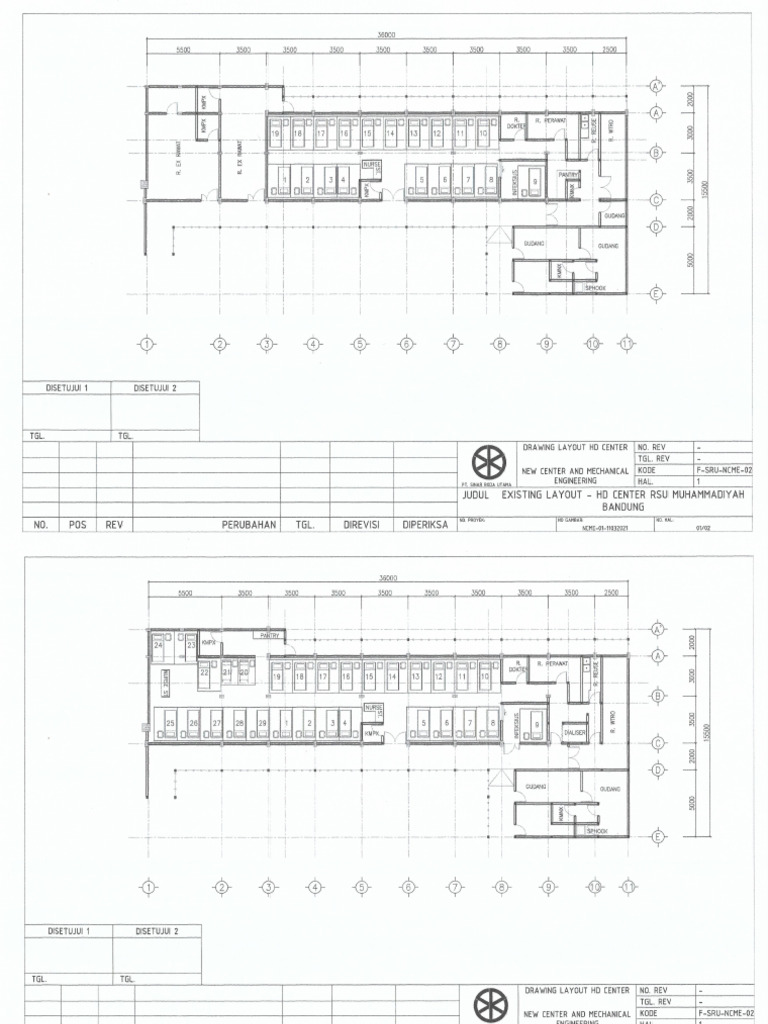 Denah Existing Dan Denah Rencana RS Islam Muhammadiyah - Bandung | PDF