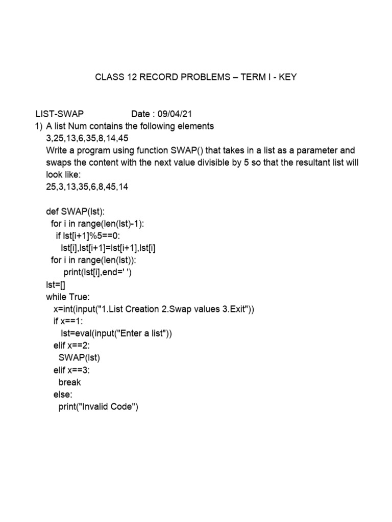 Record Programs | PDF