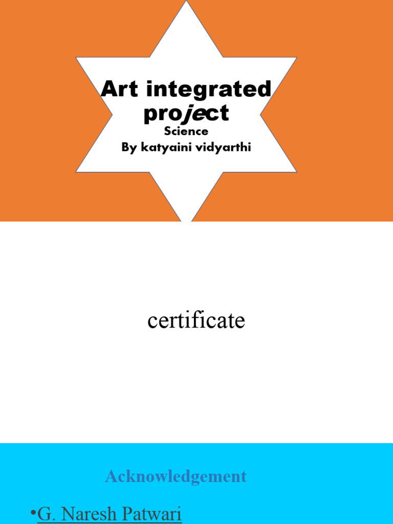 Art Integrated Project | PDF | Science