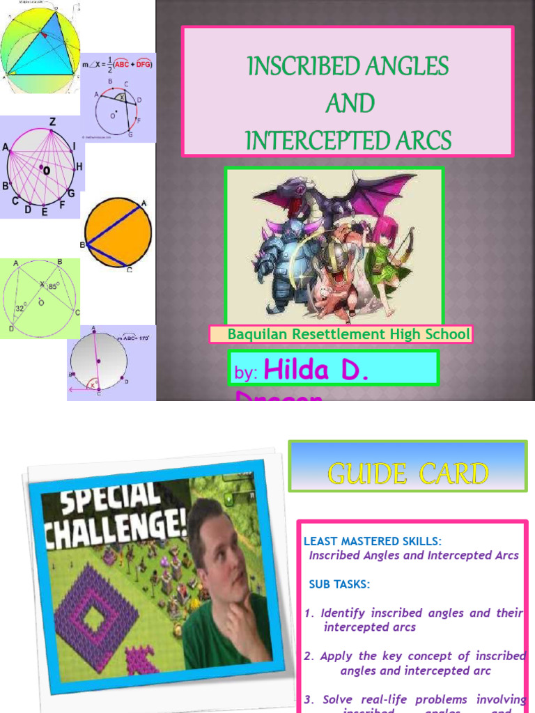 Inscribed Angles | PDF | Circle | Angle