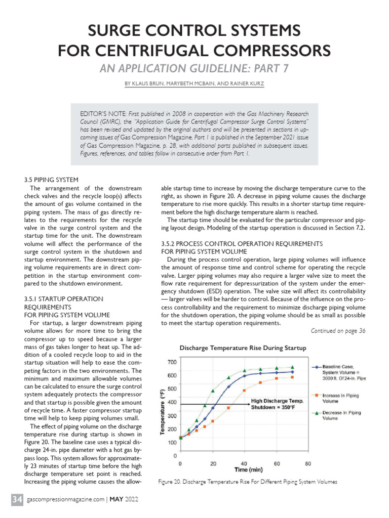 SURGE CONTROL SYSTEMS FOR CENTRIFUGAL COMPRESSORS - Part 7 | PDF ...
