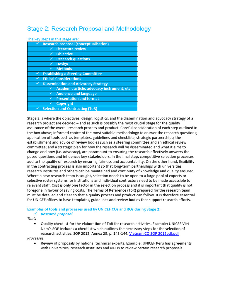 Stage 2 Research Proposal and Methodology | PDF Stage 2 Research Proposal and Methodology | PDF