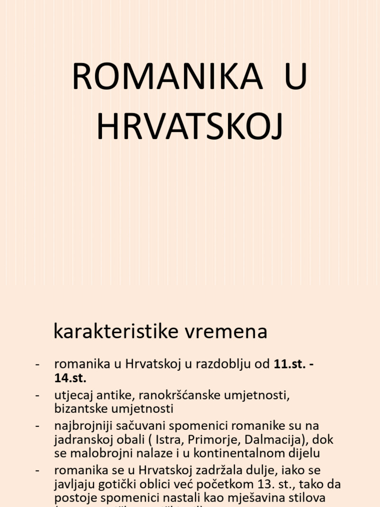Romanika-u-Hrvatskoj | PDF