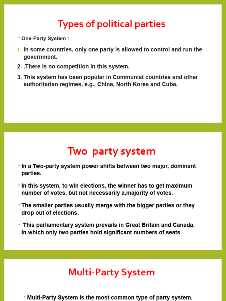 Pol - Parties Part 2 | PDF | Political Parties | Elections