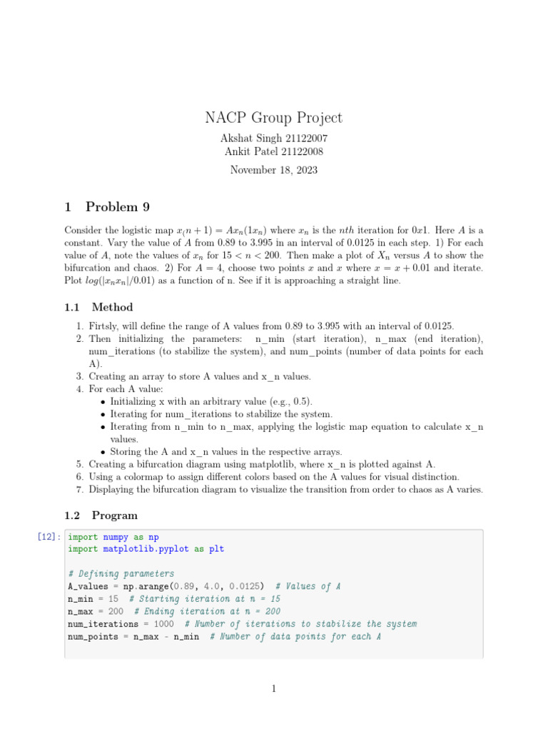 NACP Group Project | PDF