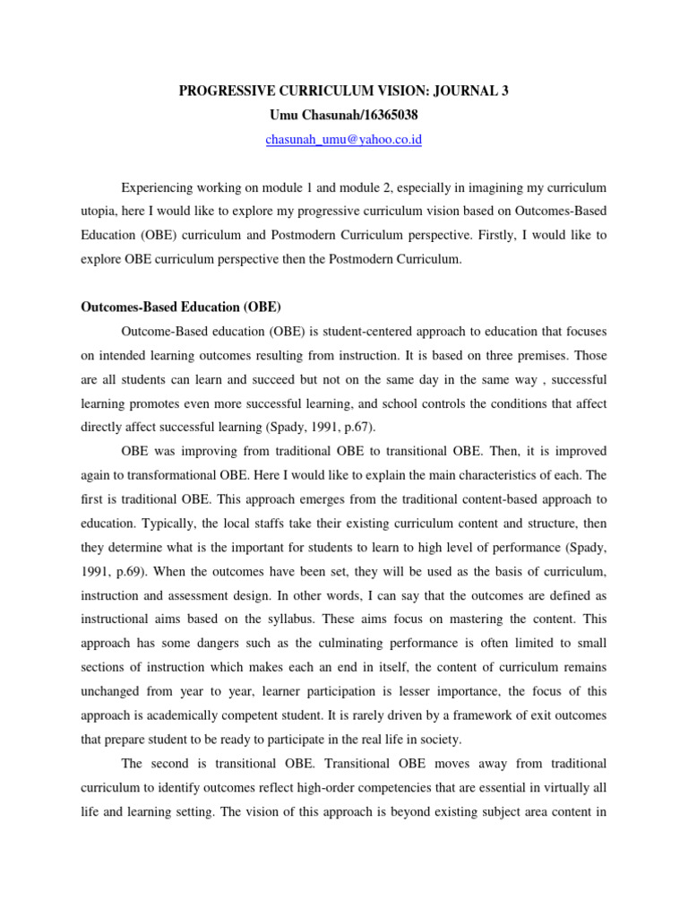 Progressive Curriculum Vision New | PDF | Curriculum | Learning