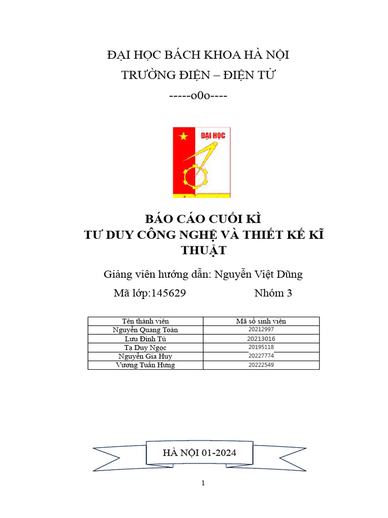 Báo Cao Design Thinking Final | PDF