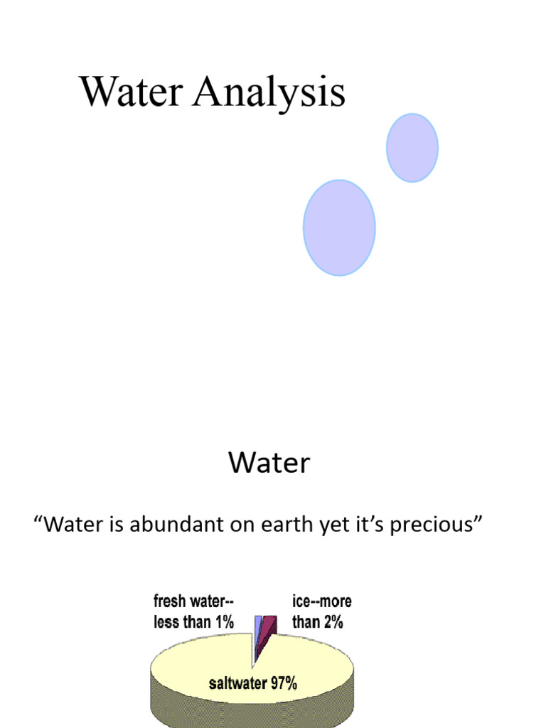 Water Analysis | PDF