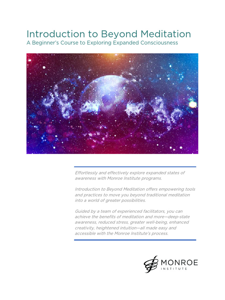 Introduction To Beyond Meditation Workbook - FEB2023 | PDF | Meditation | Experience