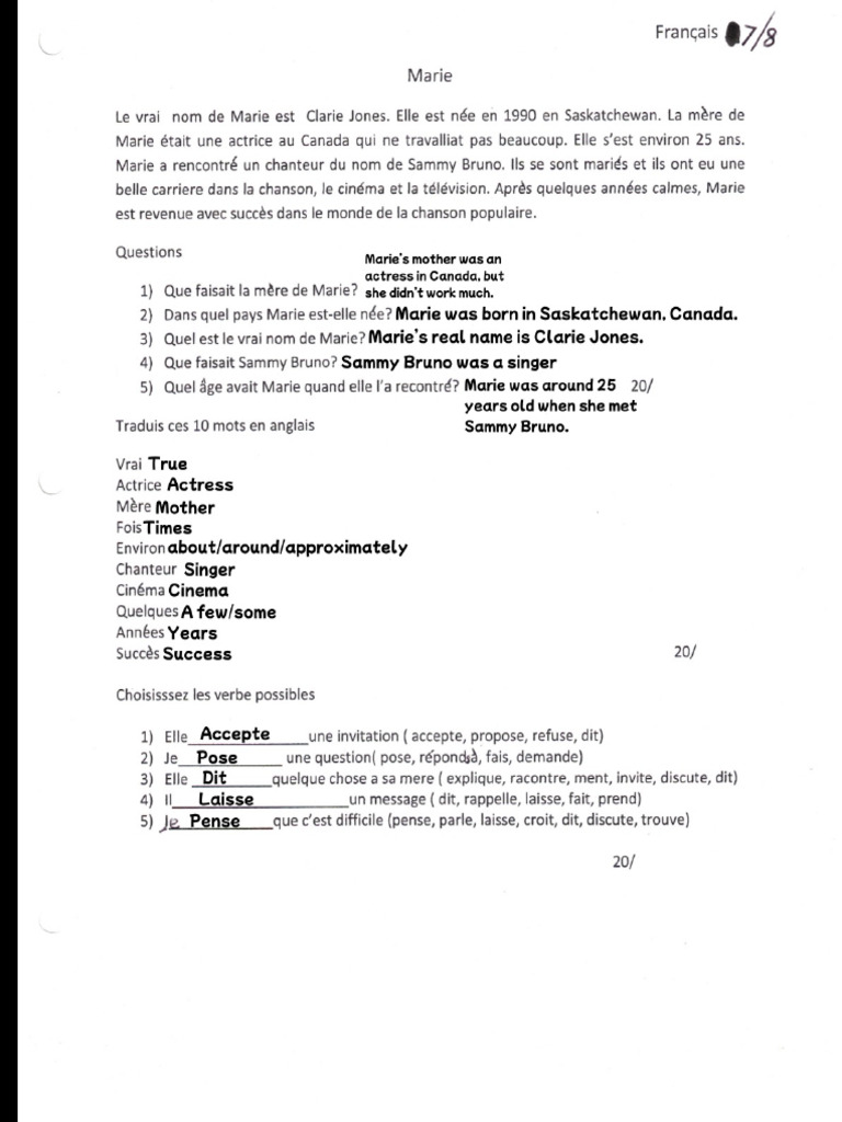 French Test | PDF