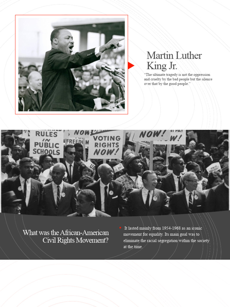 Martin Luther King Jr - PowerPoint Presentation | PDF | Martin Luther ...