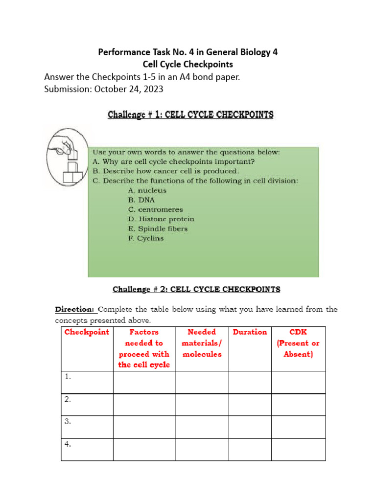 Performance Task No 4 Gen Biology 1 | PDF Performance Task No 4 Gen Biology 1 | PDF