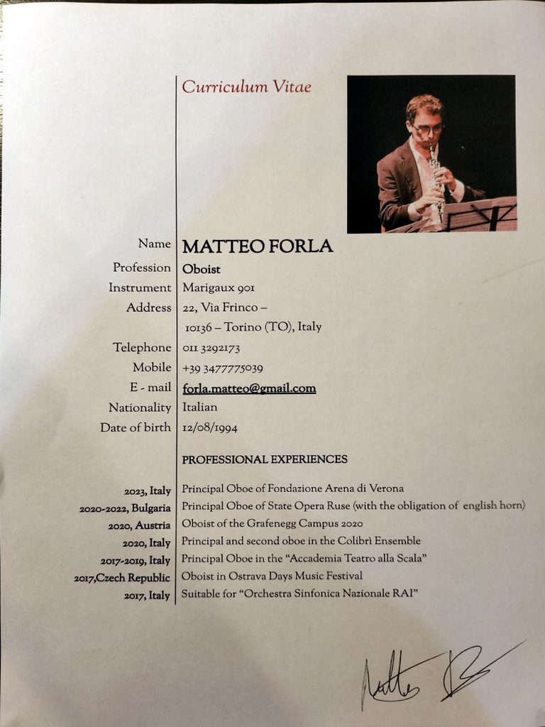 CV Forla Firma | PDF