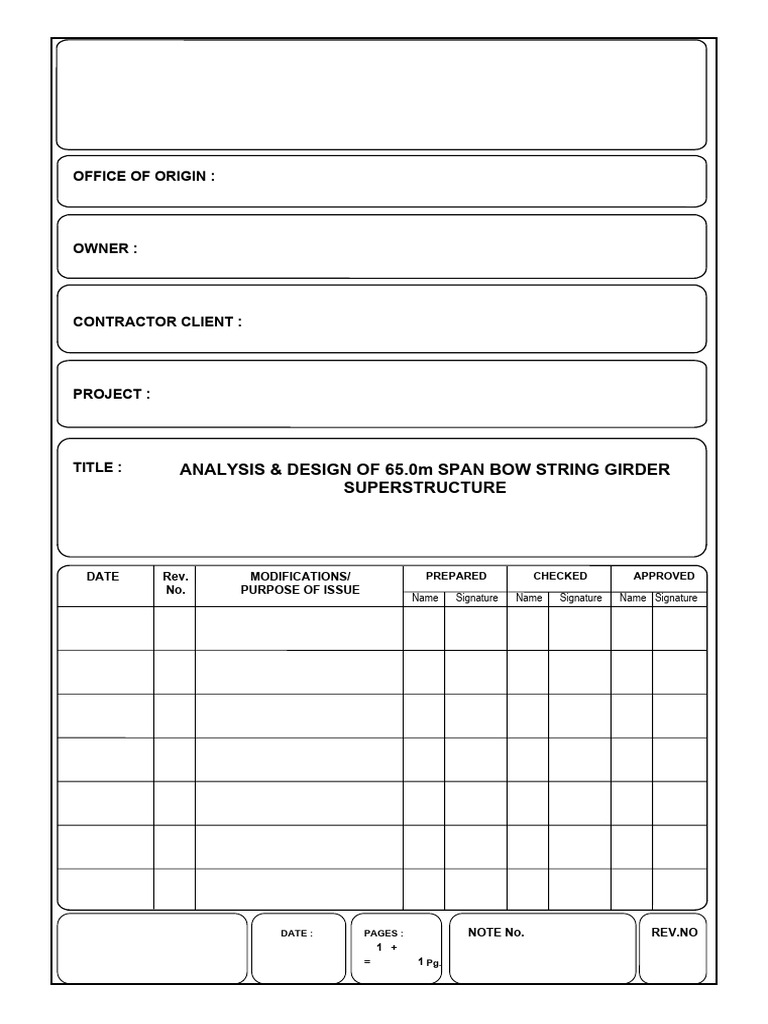Bow String Girder Steel Members Design As Per IRC Code Bow-String ...