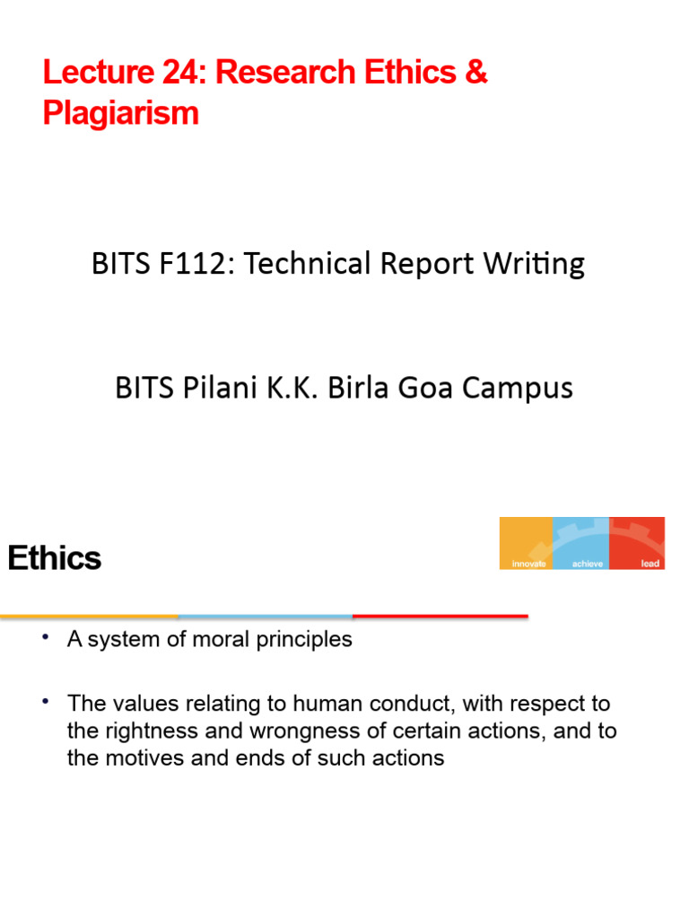 Lecture 24 updated Ethics__Plagiarism | PDF | Citation | Information