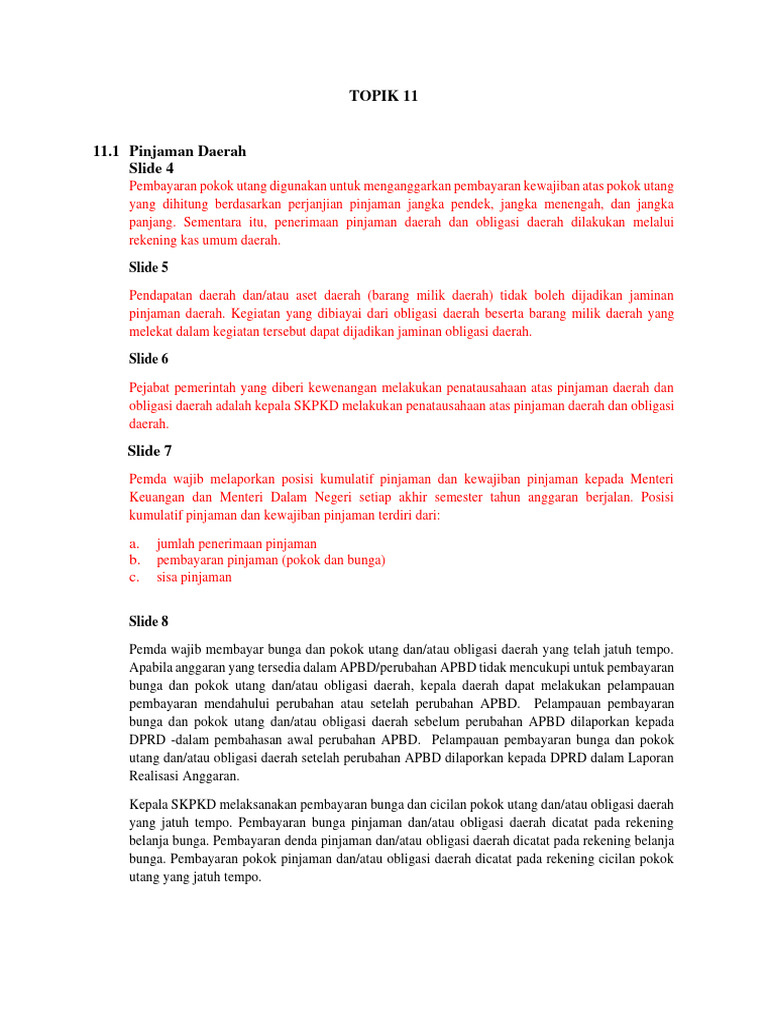 Handout Presentasi PPKN Topik 11 | PDF