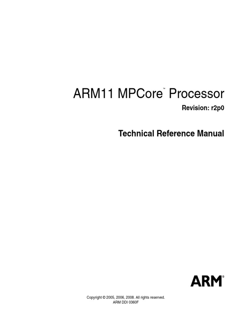 DDI0360F Arm11 Mpcore r2p0 TRM | PDF | Computer Hardware | Computer ...