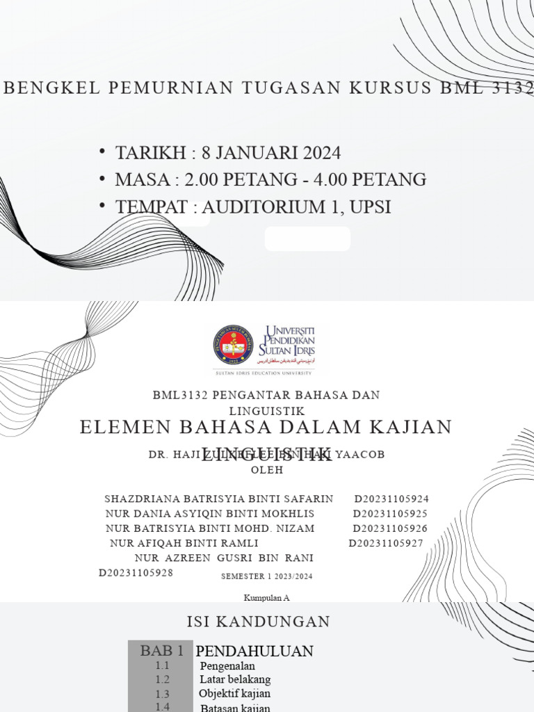 BML 3132 t1 Kumpulan 5 | PDF