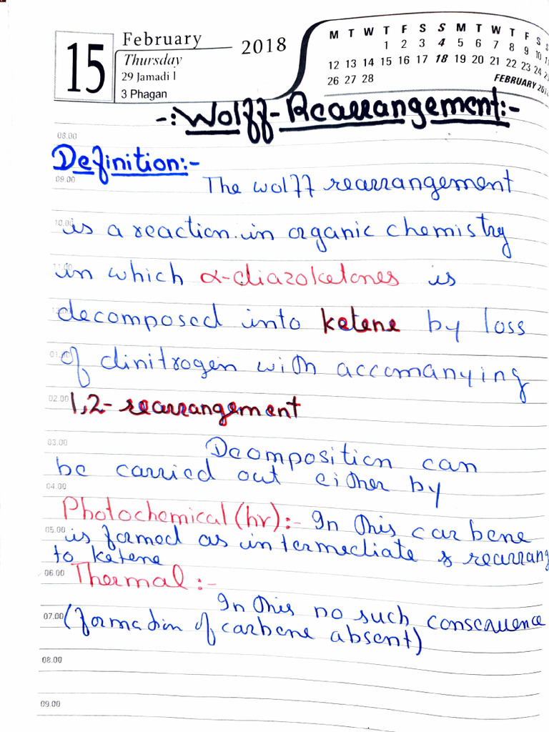 Witting - Perking - Arndteistert - Reaction and Wolff Rearrangement ...