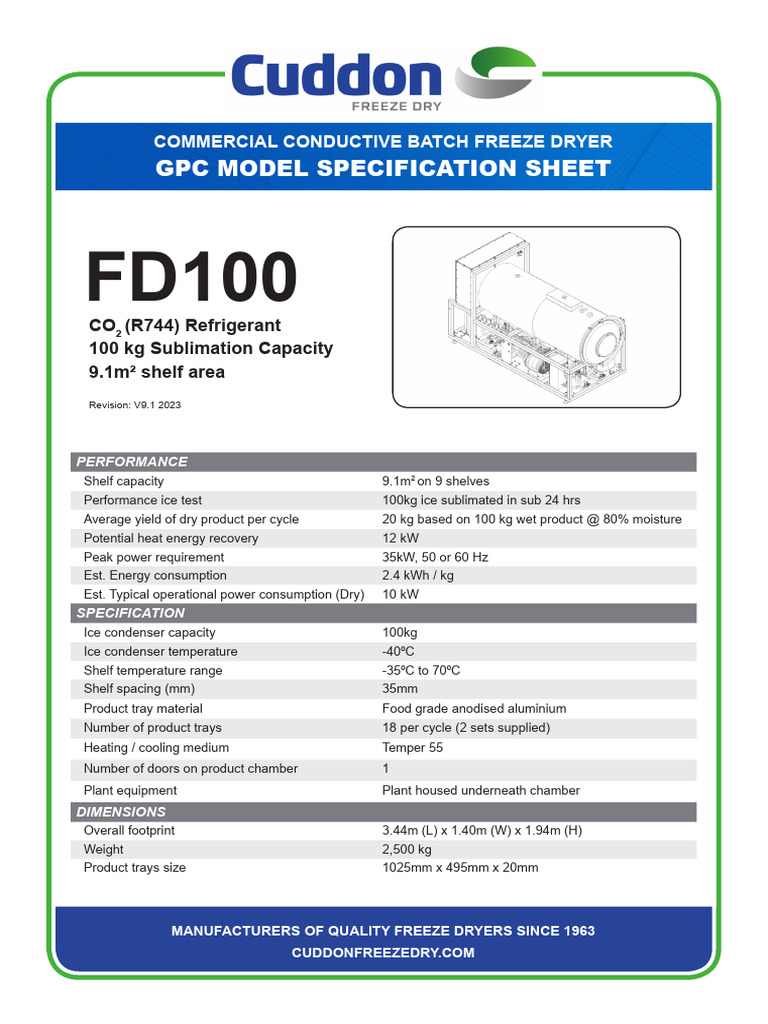Commercial Freeze Dryers Guide | PDF | Carbon Dioxide | Clothes Dryer