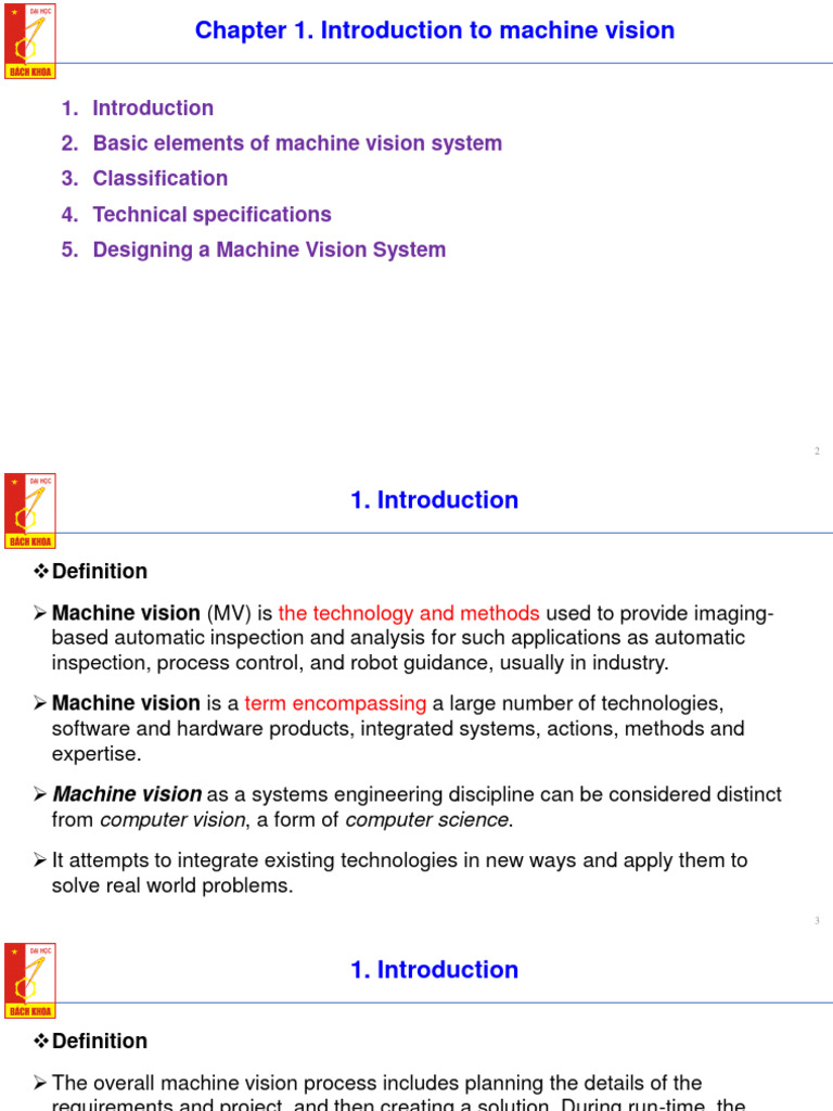 Introduction to Machine Vision Systems | PDF | Computer Vision ...