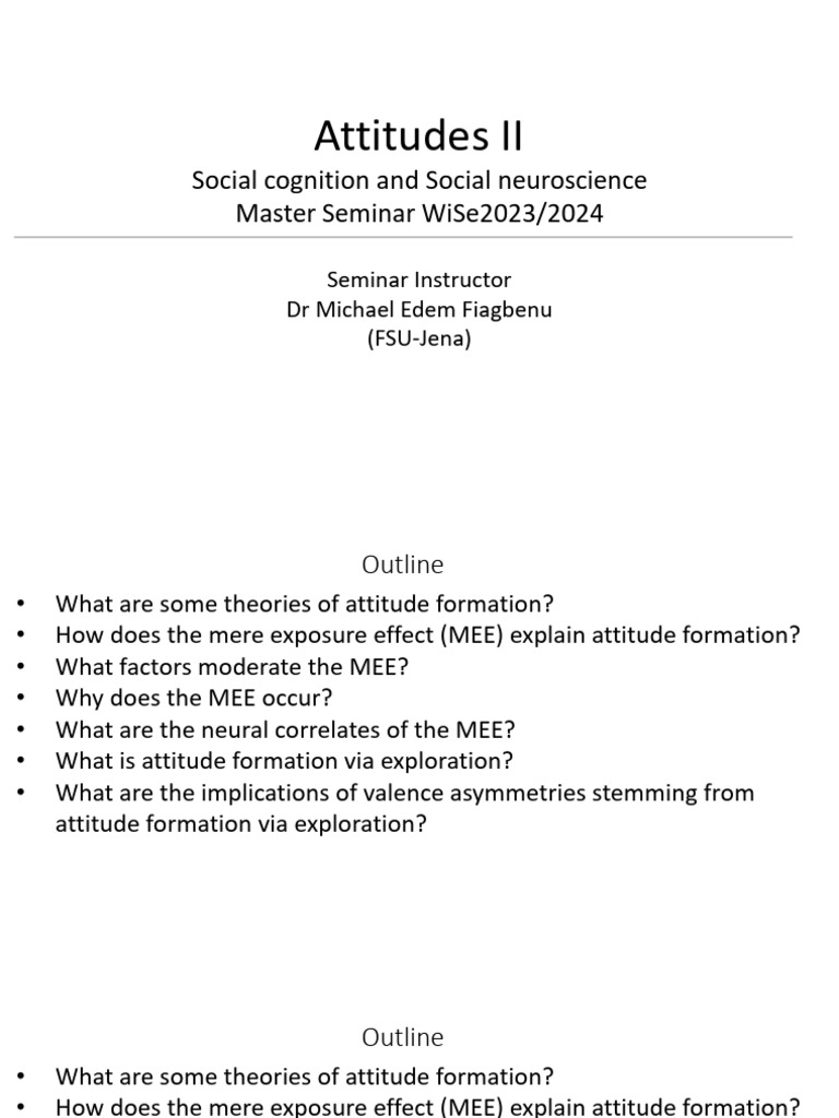 Attitude Change II | PDF | Attitude (Psychology) | Affect (Psychology)