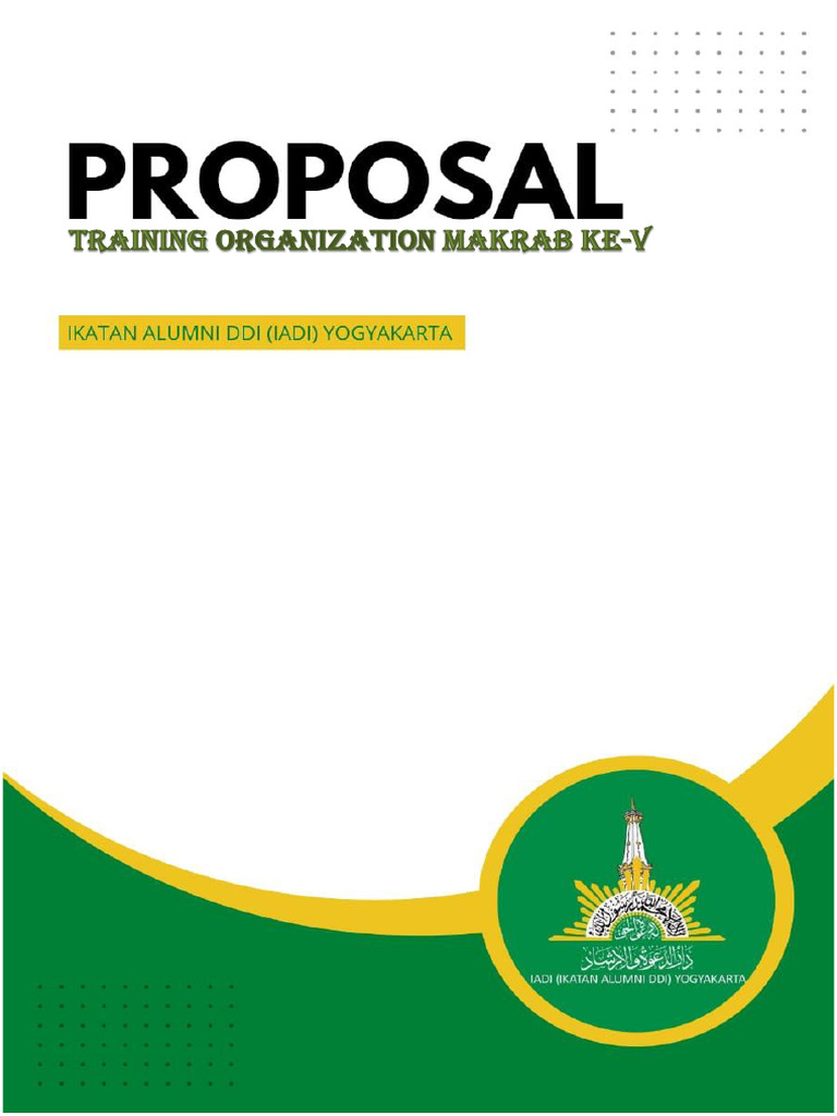 Proposal Training dan Makrab IADI Yogyakarta | PDF